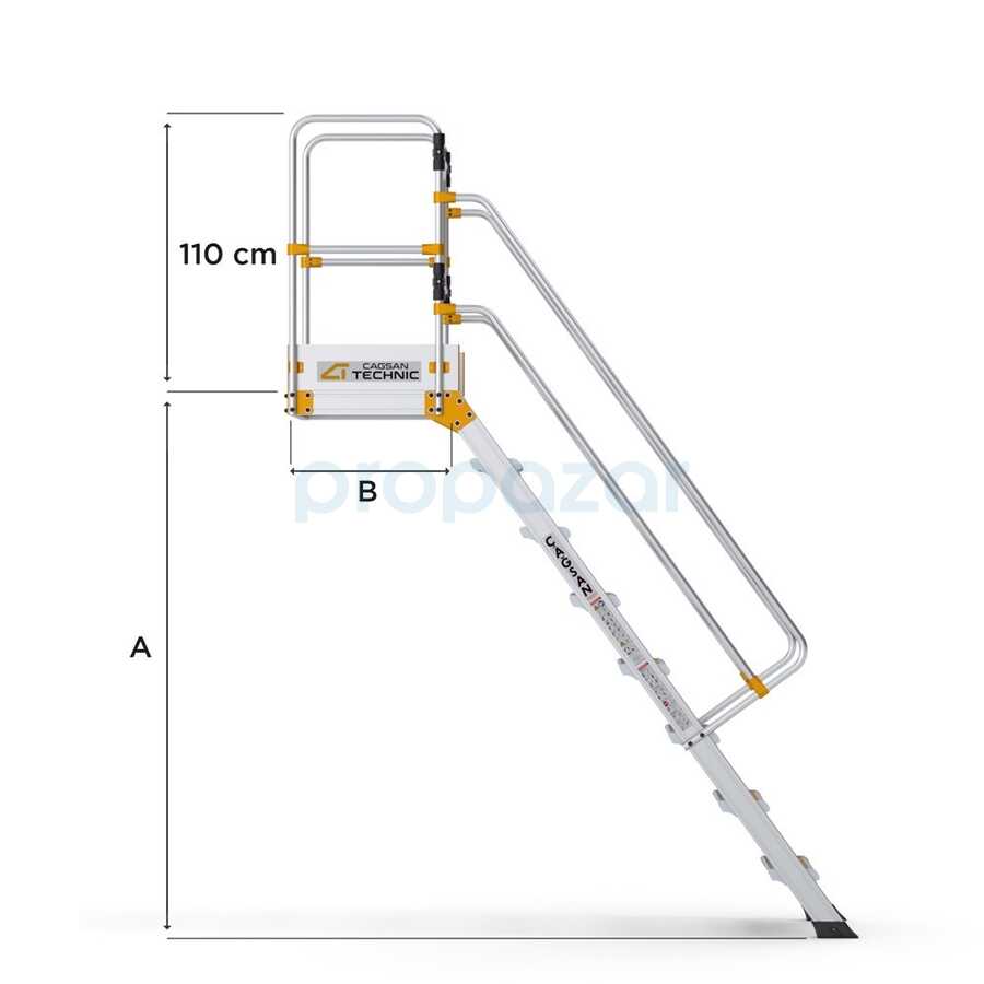 Geniş Basamaklı Platformlu Merdivenler